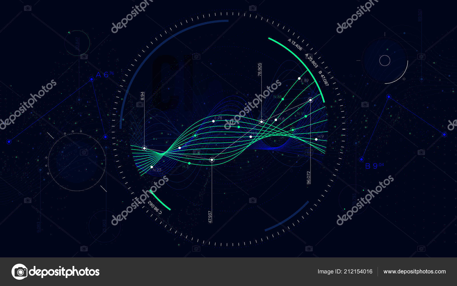 Big Data Network Visualization Interface Screen Infographic Digital ... Big Data Network Visualization Interface Screen Infographic Digital ...