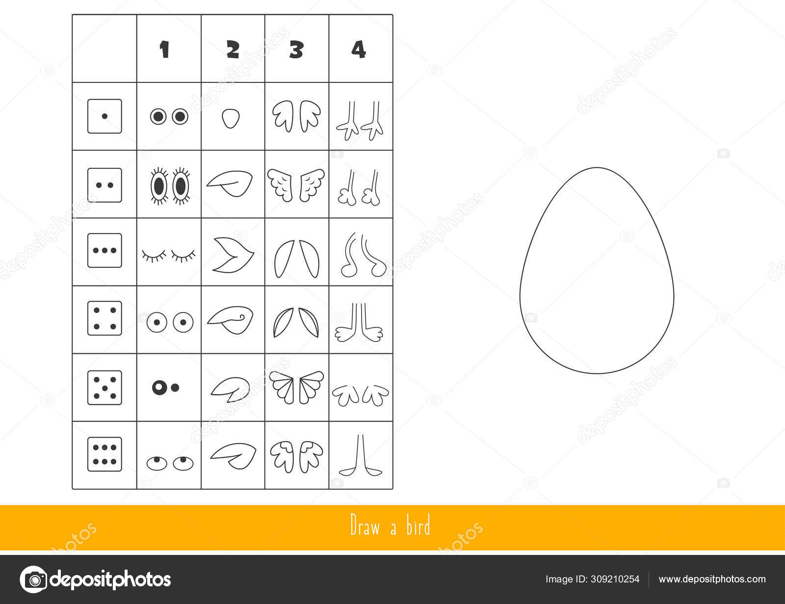 Roll dice and draw Stock Vector by ©SonneOn 309210254