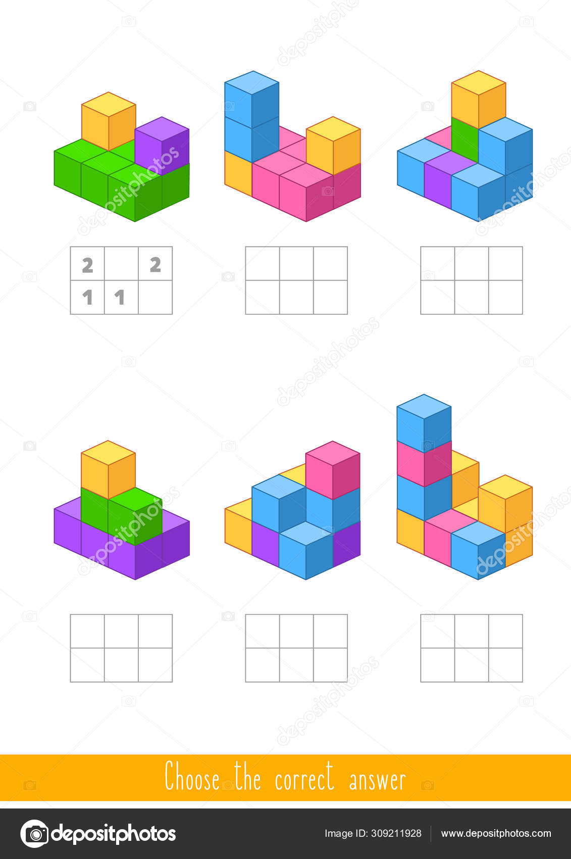 Educational game for kids. Find the correct answer Stock Vector Image ...