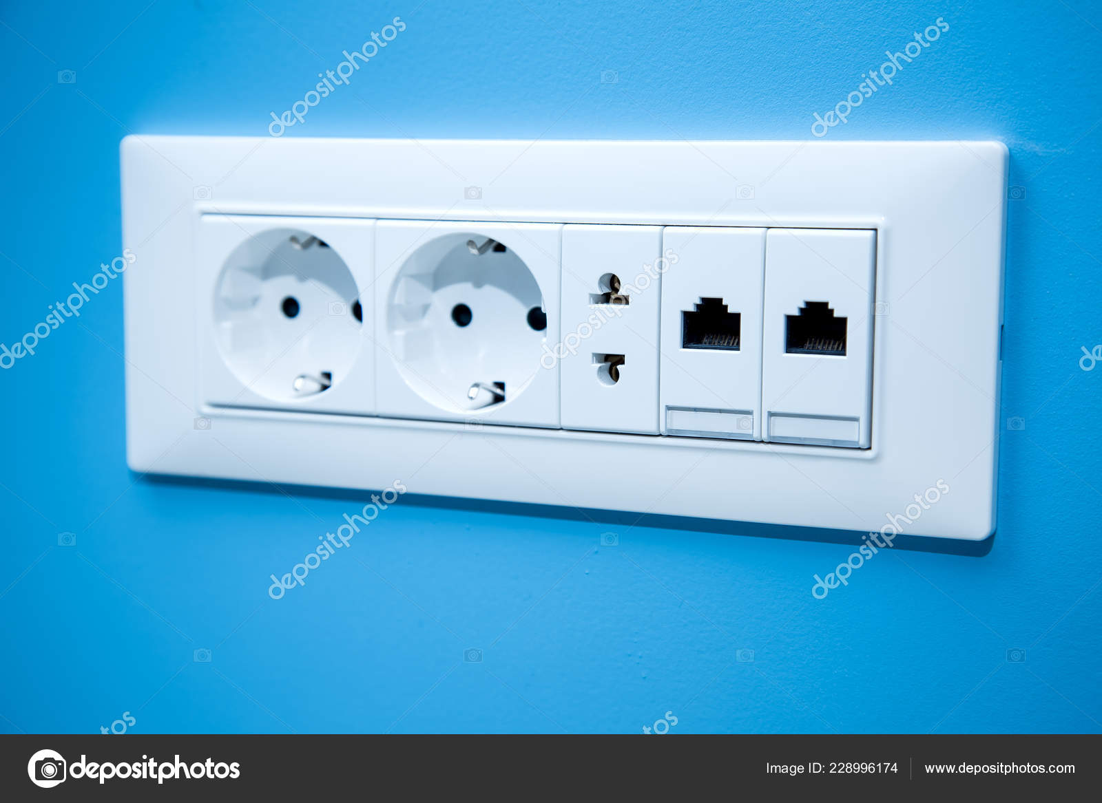 Socket Electrical Outlets Electrical Plugs Electricity Set Different ...