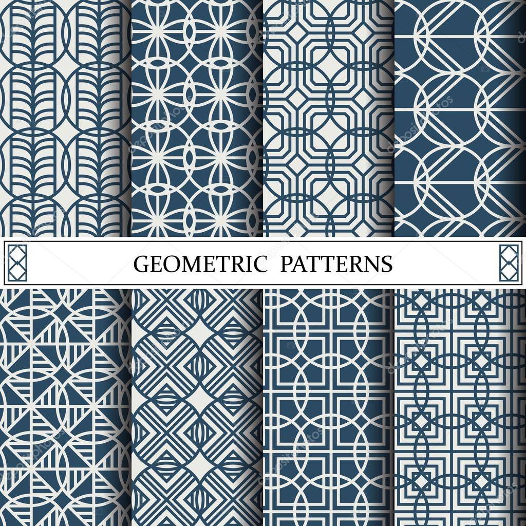 círculo patrón de vector geométrico, relleno de patrones, página web ...