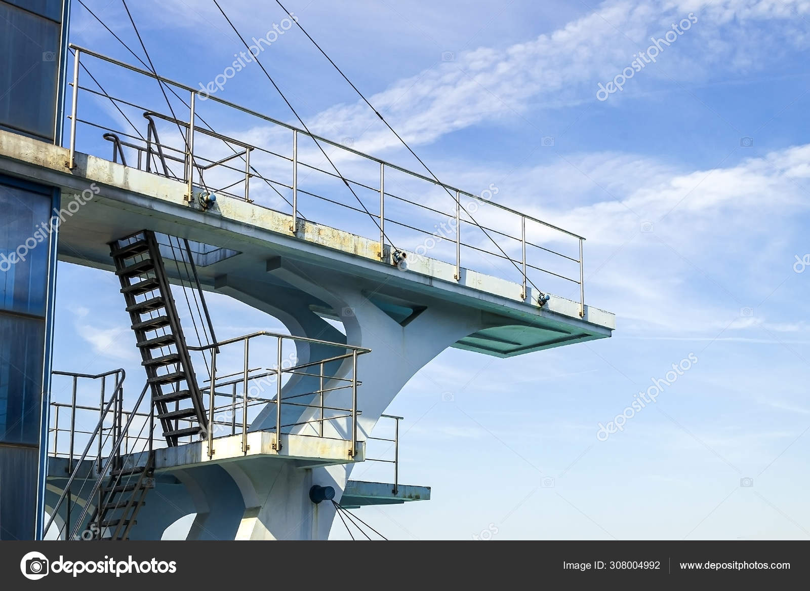 Olympic Diving Board Side View