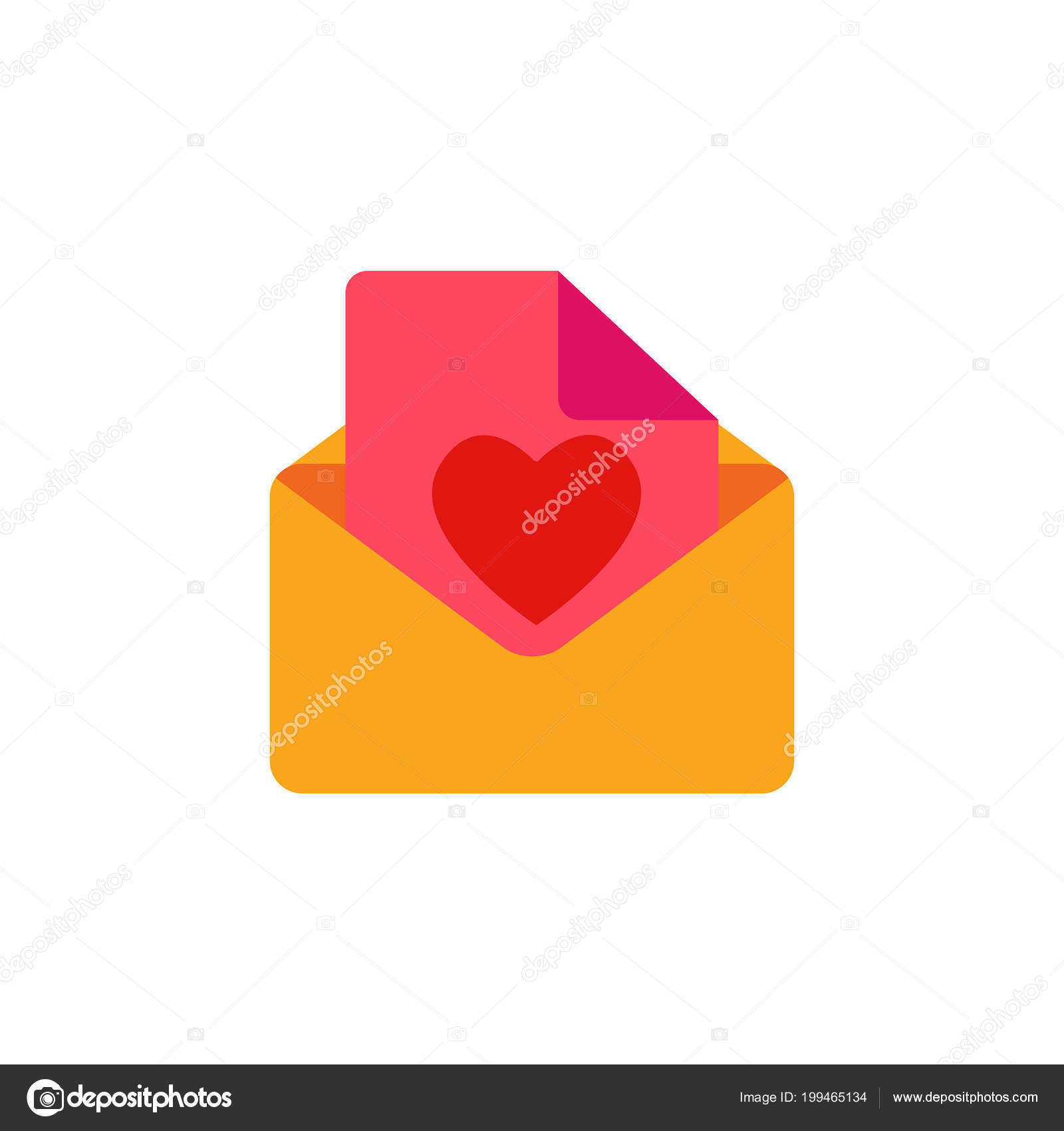 Love Mail Logo Icon Design Stock Vector by ©putracetol 199465134