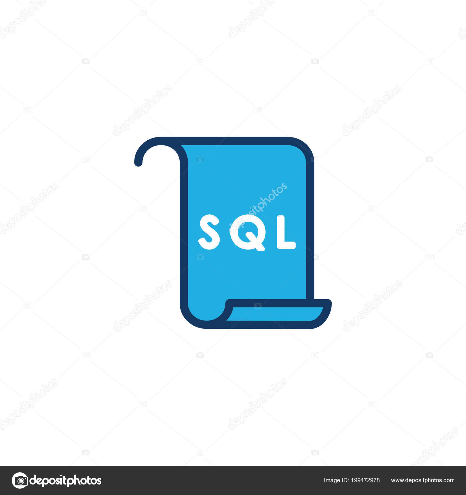 Sql Database Logo Icon Design Stock Vector by ©putracetol 199472978
