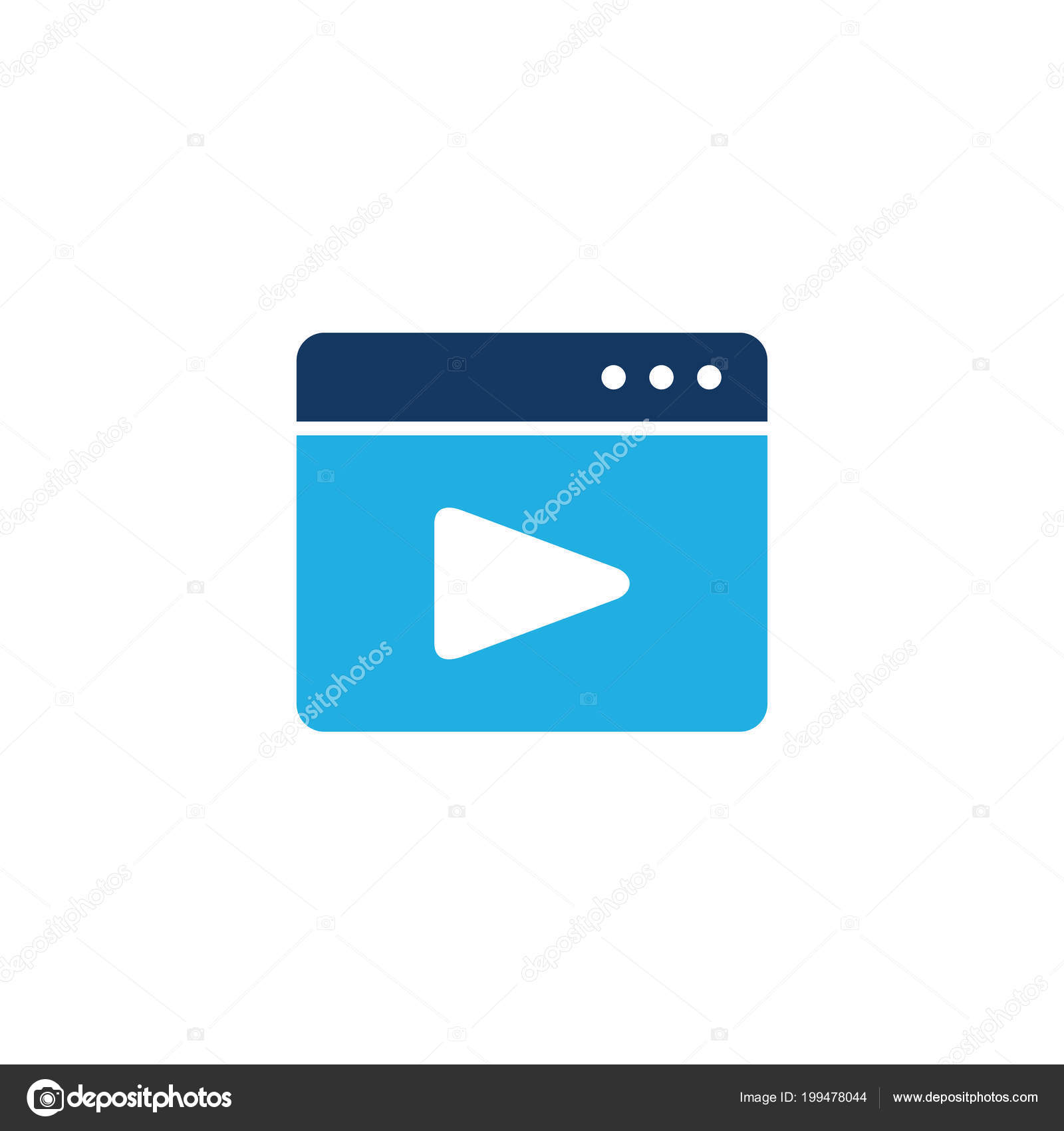 Video Logo Icon Design Stock Vector Image by ©putracetol #199478044