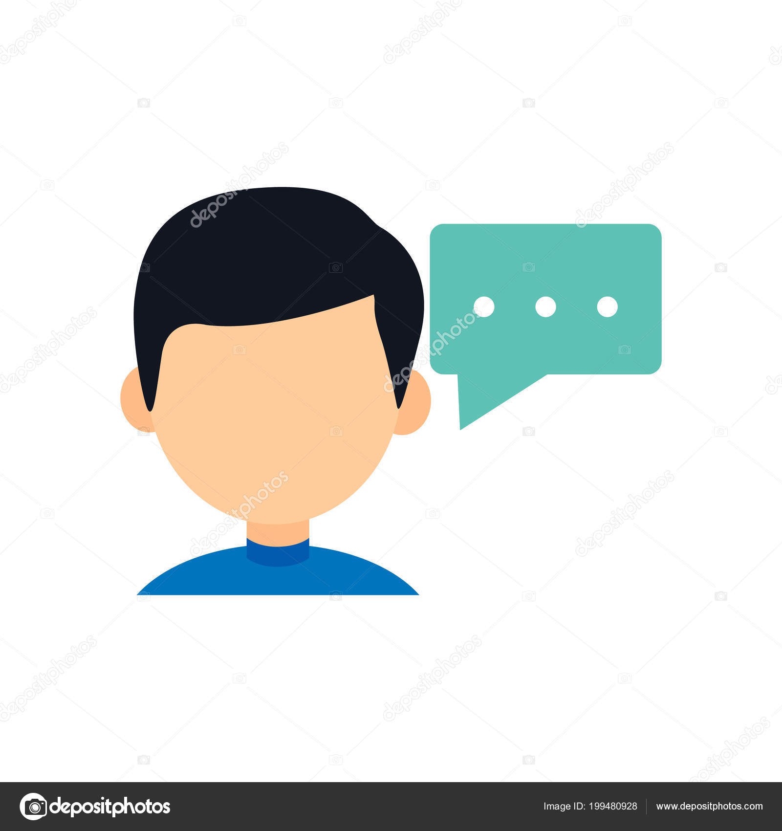 Man Testimonial Logo Icon Design Stock Vector Image by ©putracetol ...