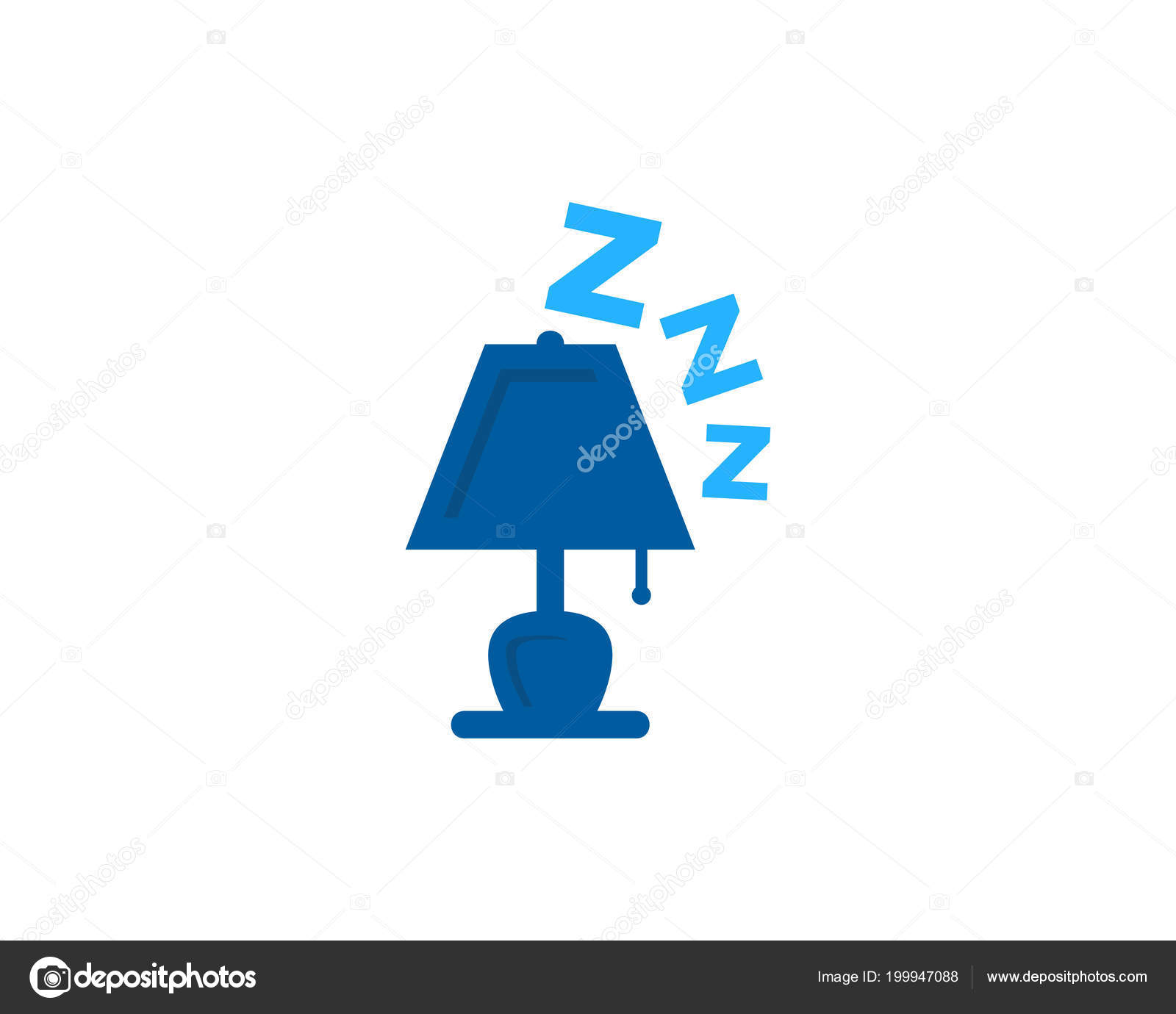 Lamp Sleep Icon Logo Design Element — Stock Vector © putracetol #199947088
