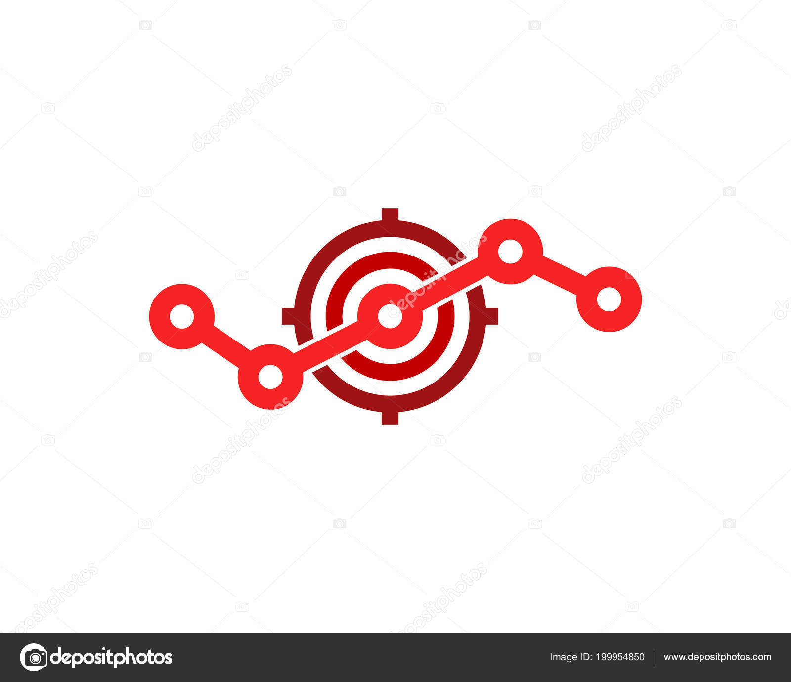 Marketing Target Icon Logo Design Element Stock Vector Image by ...