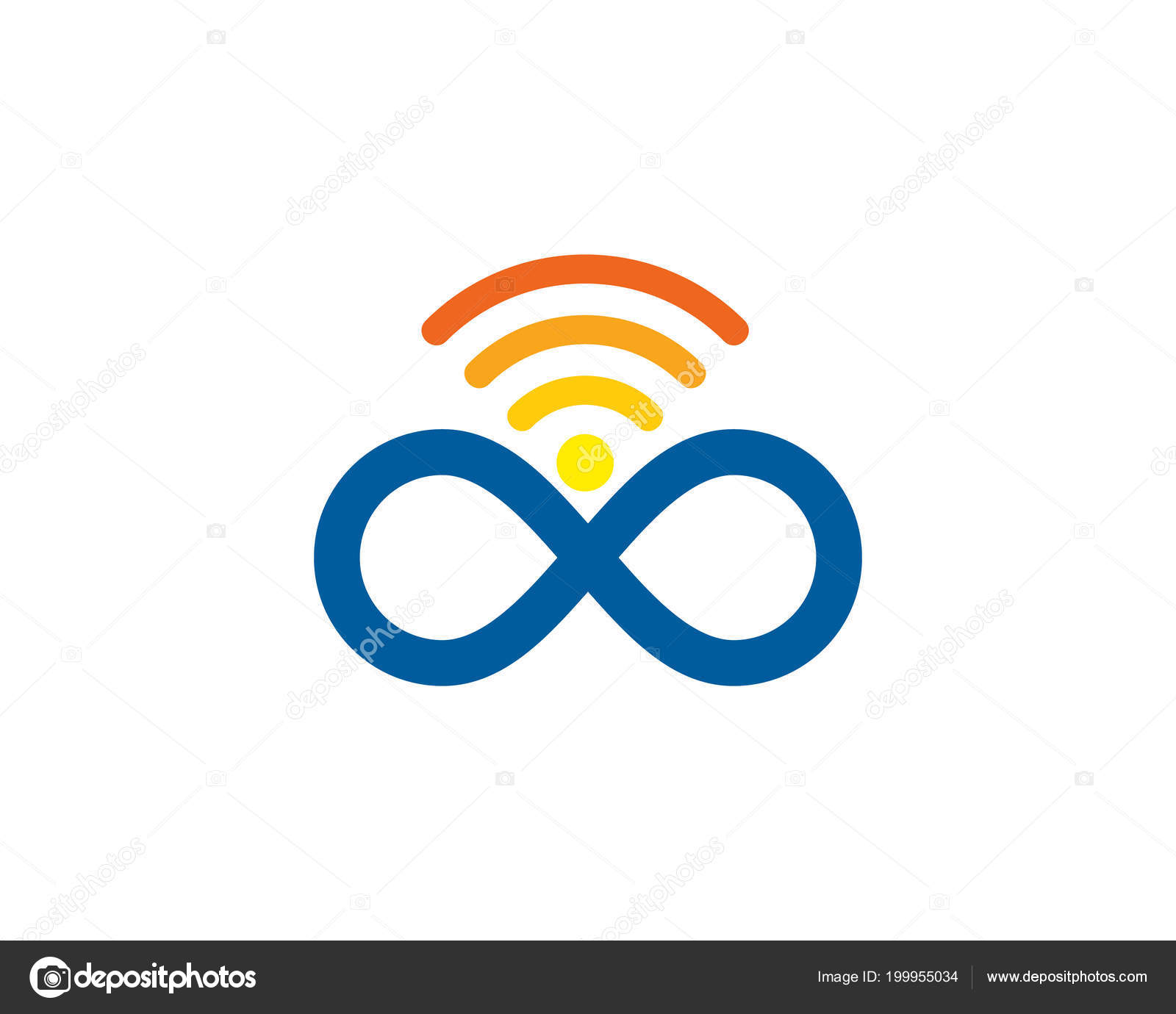 Wifi Infinity Logo Design Element Stock Vector Image by ©putracetol ...