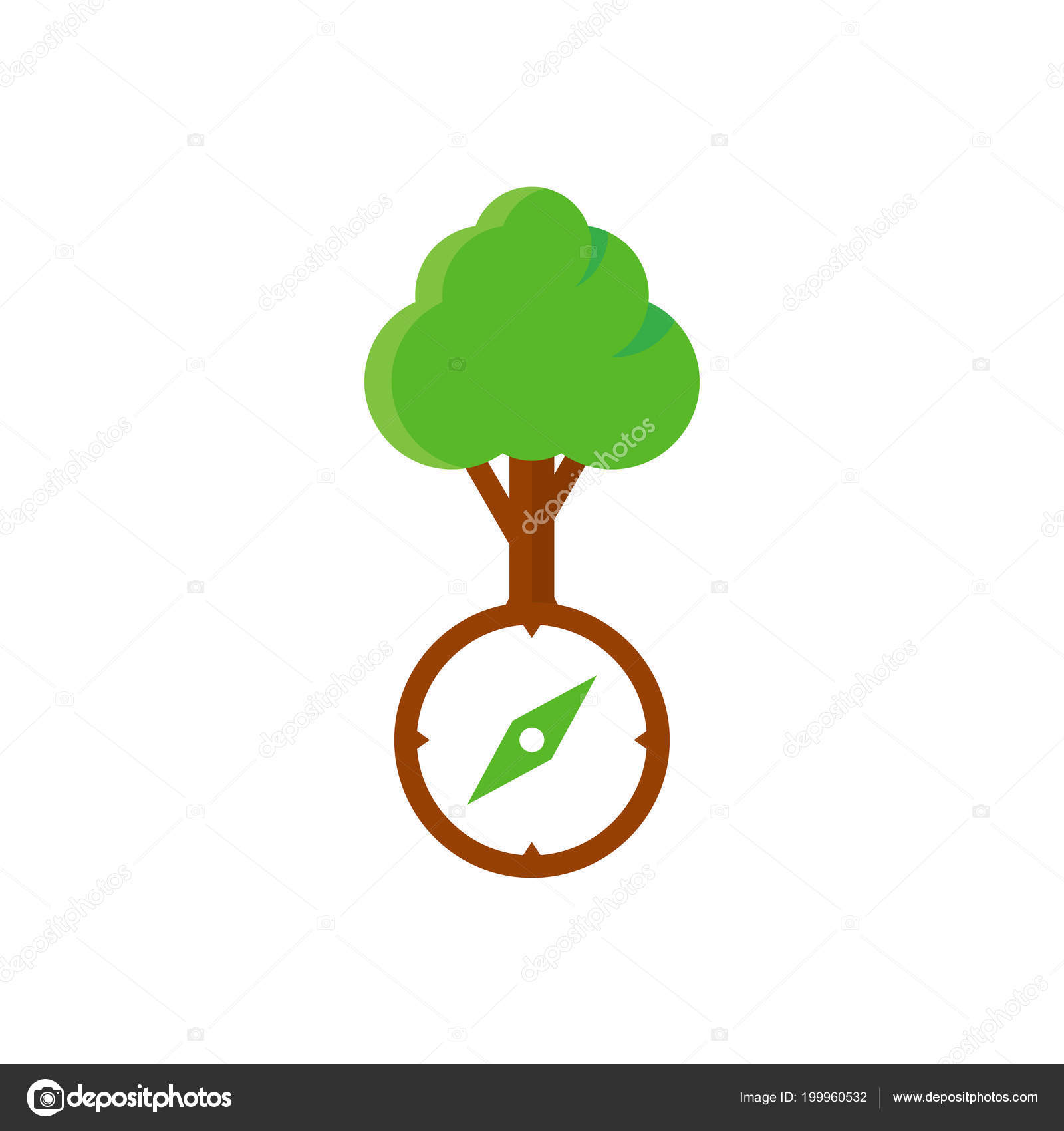 Adventure Tree Logo Icon Design Stock Vector by ©putracetol 199960532