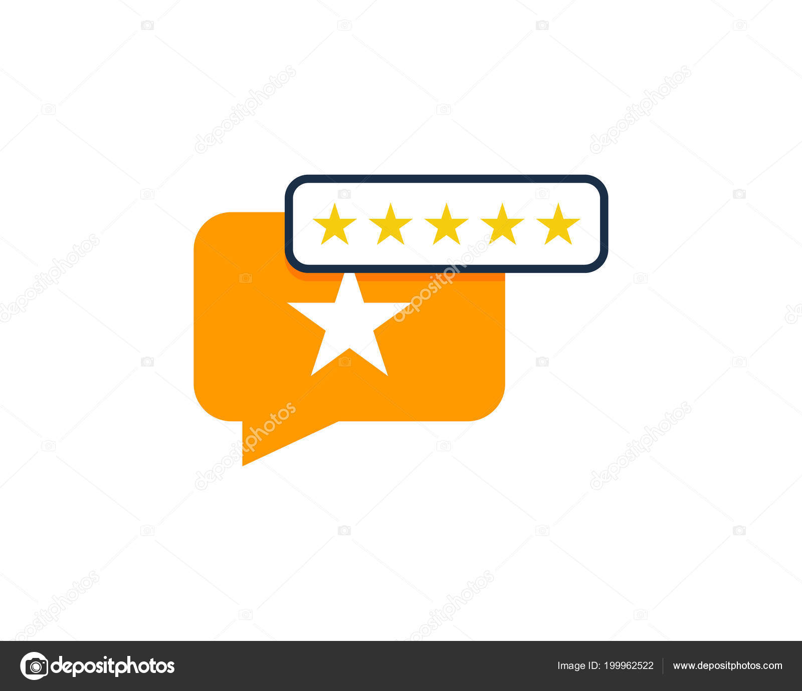 Star Testimonial Icon Logo Design Element Stock Vector Image by ...