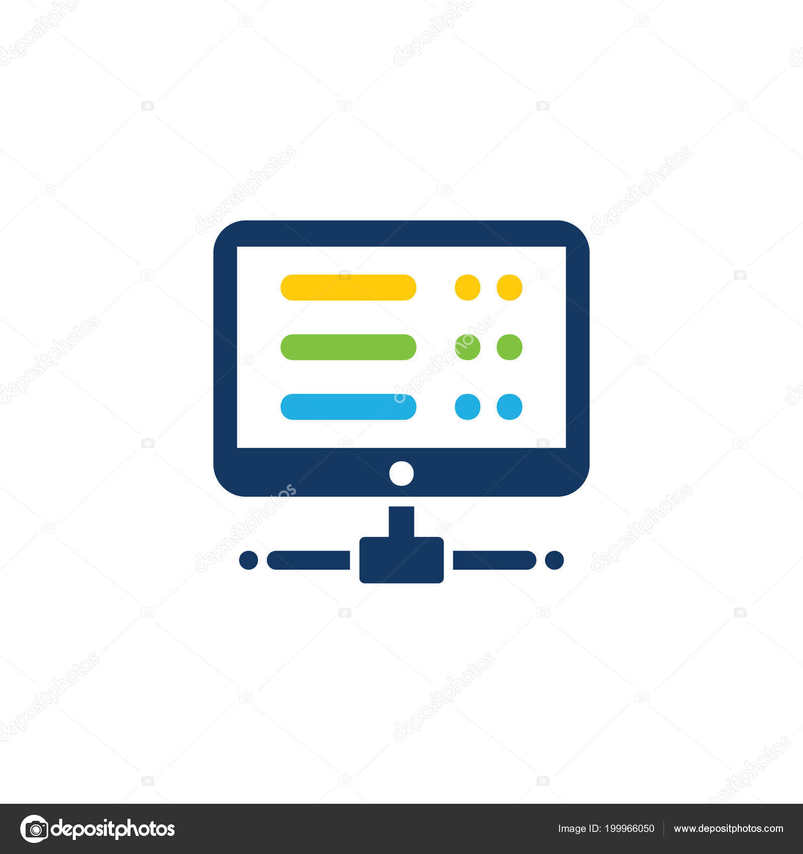 Computer Server Logo Icon Design — Stock Vector © putracetol #199966050