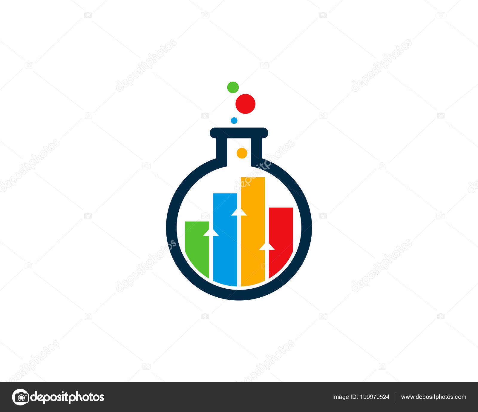 Business Labs Stats Logo Design Template Stock Vector Image by ...