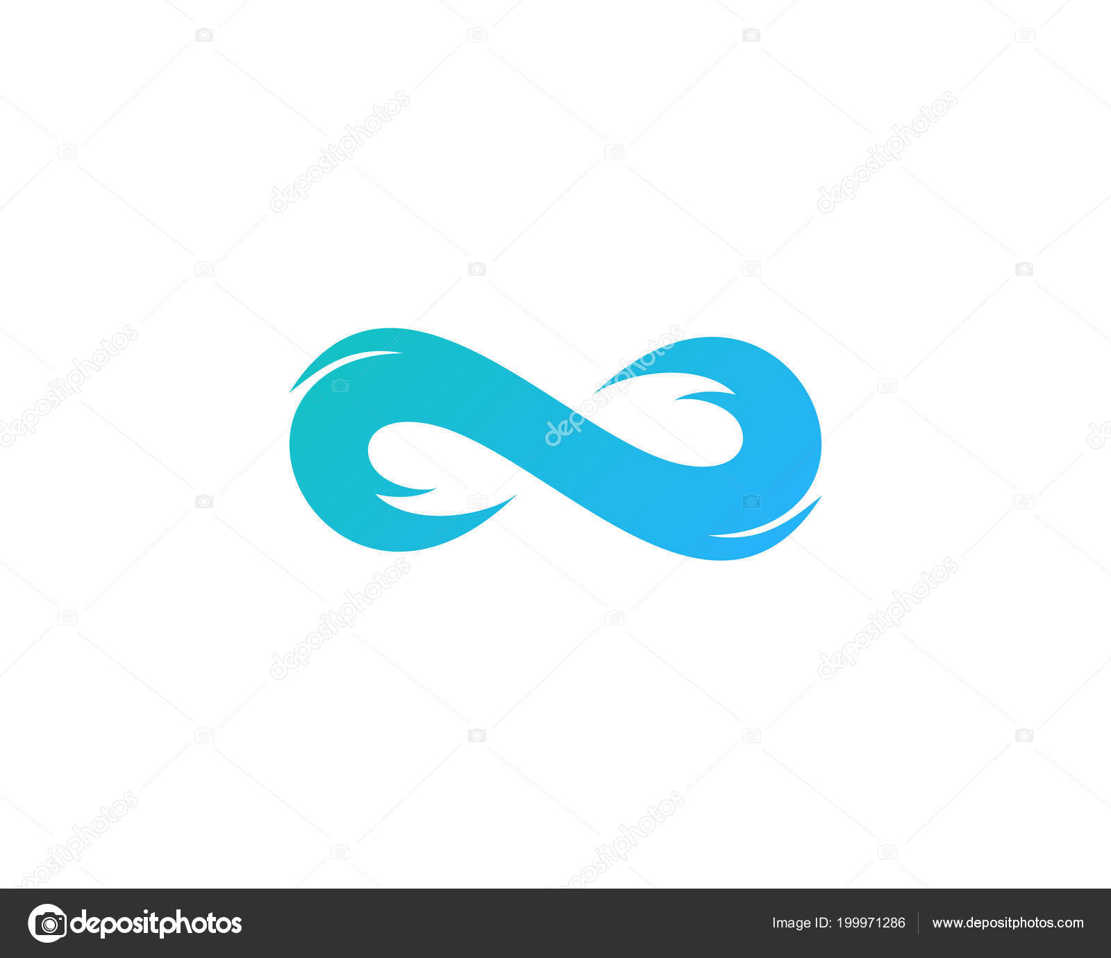Infinity Wave Logo Design Element — Stock Vector © putracetol #199971286