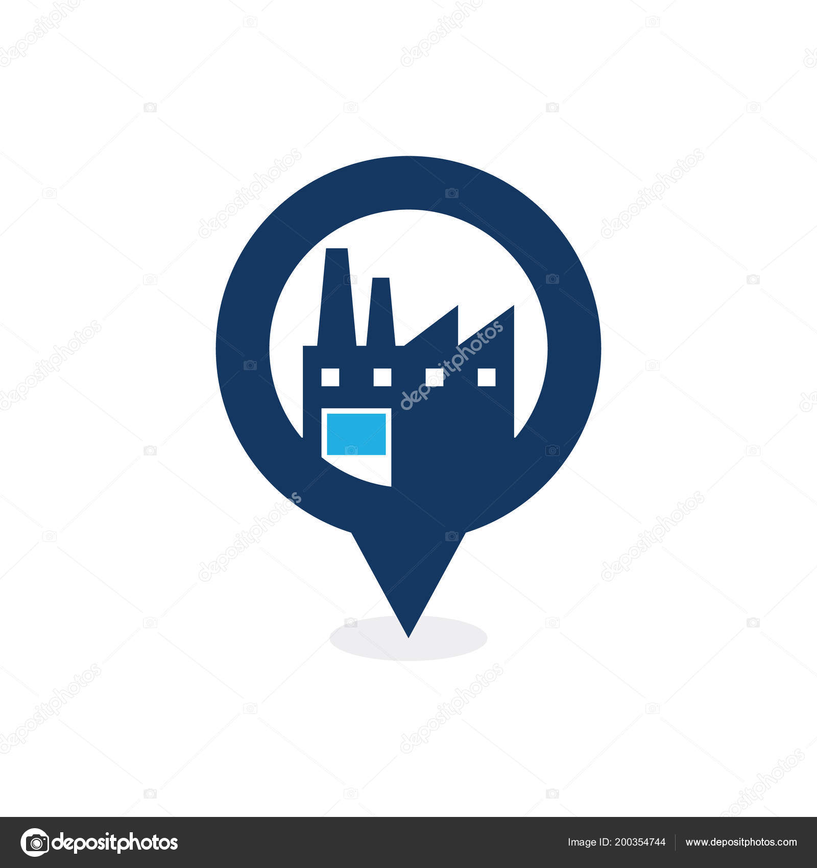 Factory Point Logo Icon Design Stock Vector by ©putracetol 200354744