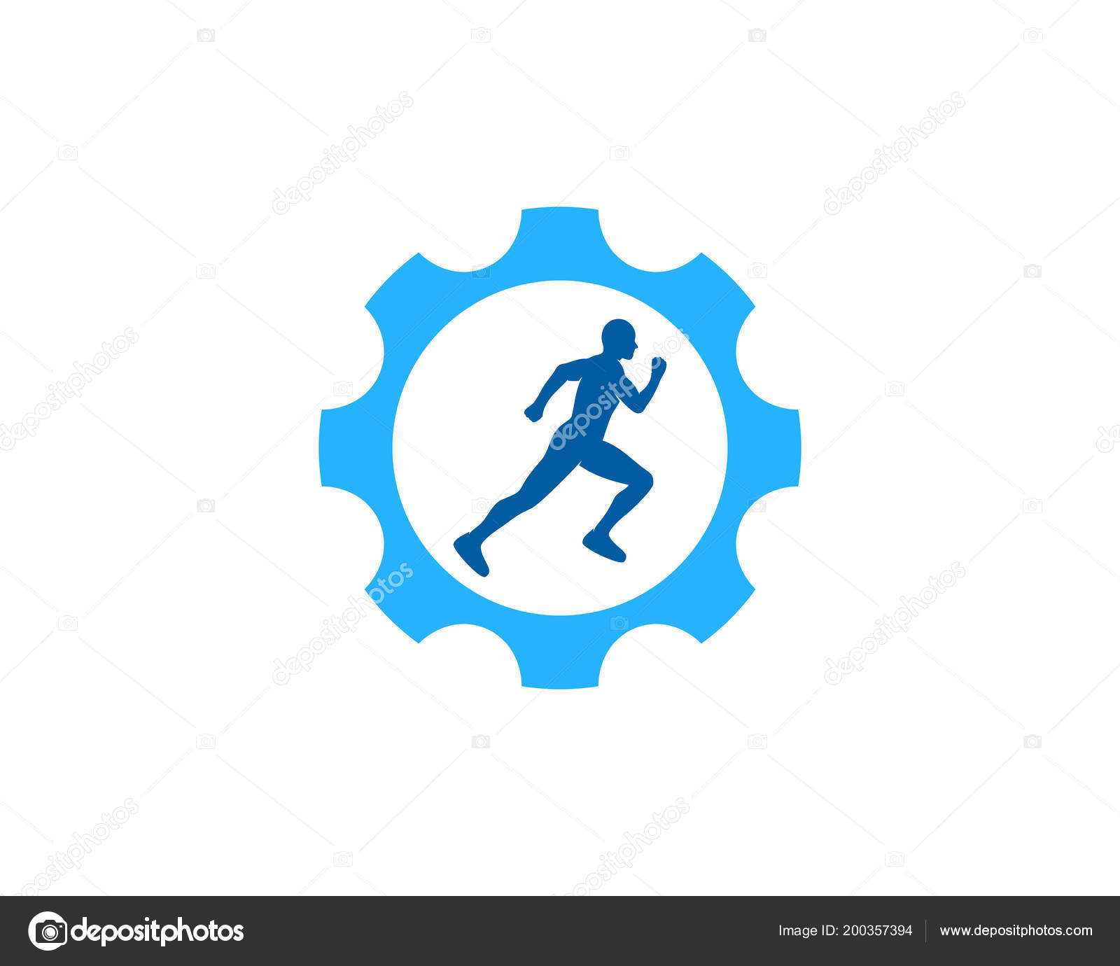 Engineering Run Logo Icon Design Stock Vector Image by ©putracetol ...