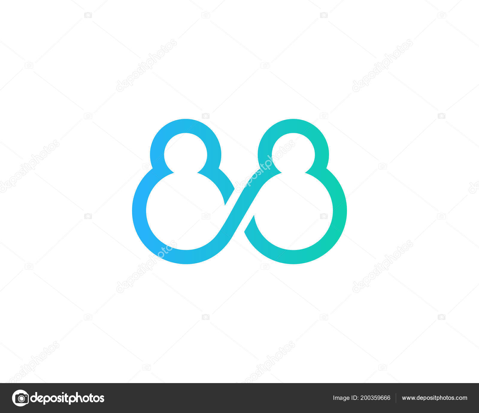 Infinite People Logo Icon Design Stock Vector Image by ©putracetol ...