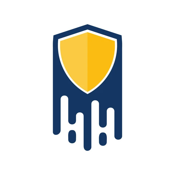 Shield Logo Design Isolated White Background Vector Illustration Stock ...