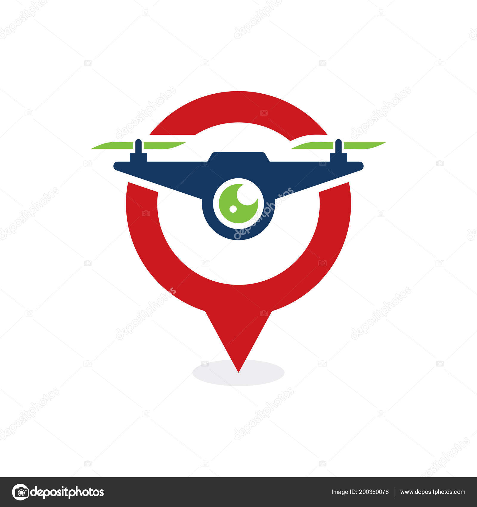 Diseño Icono Logotipo Punto Dron Vector de stock #200360078 de ©putracetol
