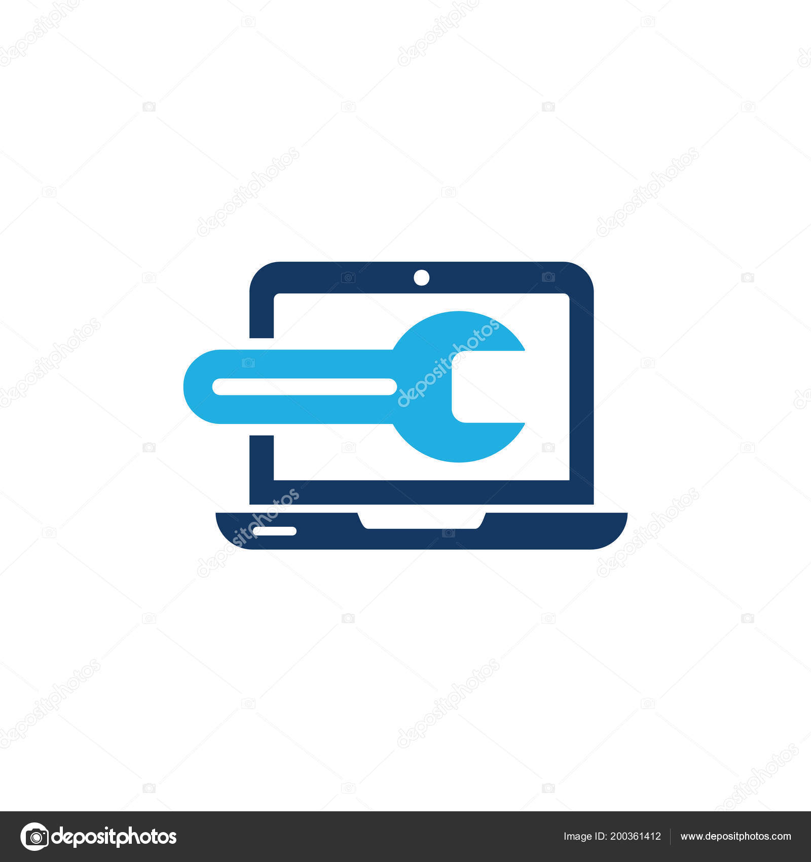 Laptop Reparatur Symbol