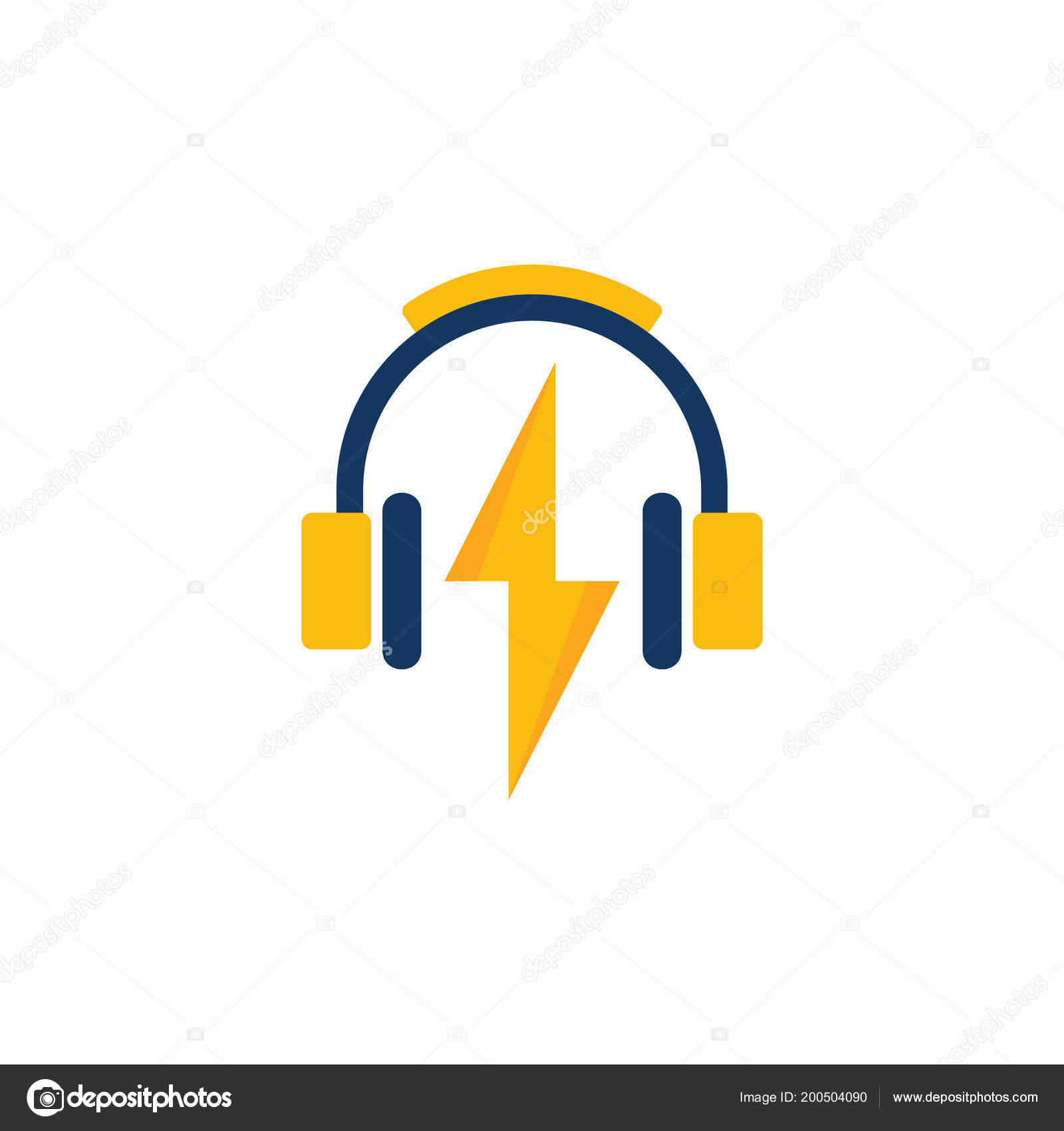 Energy Music Logo Icon Design Stock Vector Image by ©putracetol #200504090