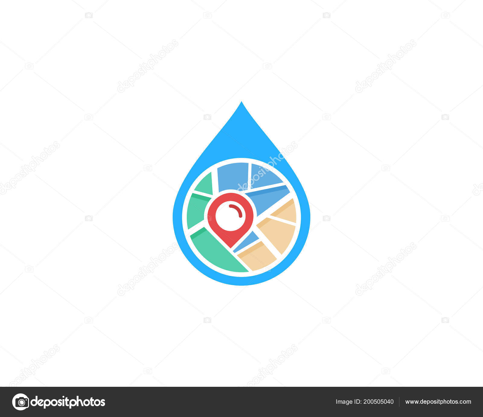 Map Logo Icon Design Vector Illustration Stock Vector Image by ...