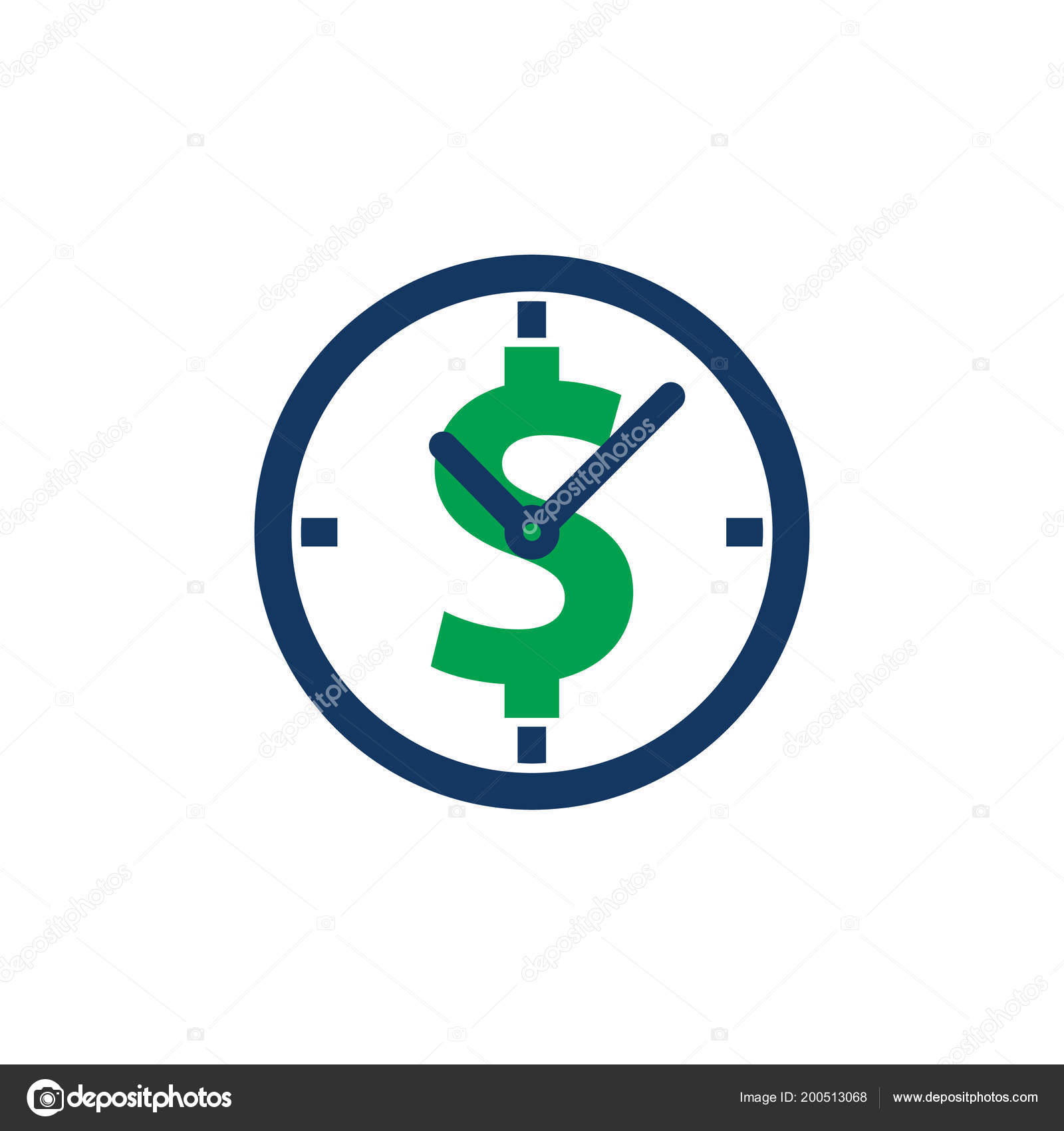 Time Money Logo Icon Design Stock Vector by ©putracetol 200513068