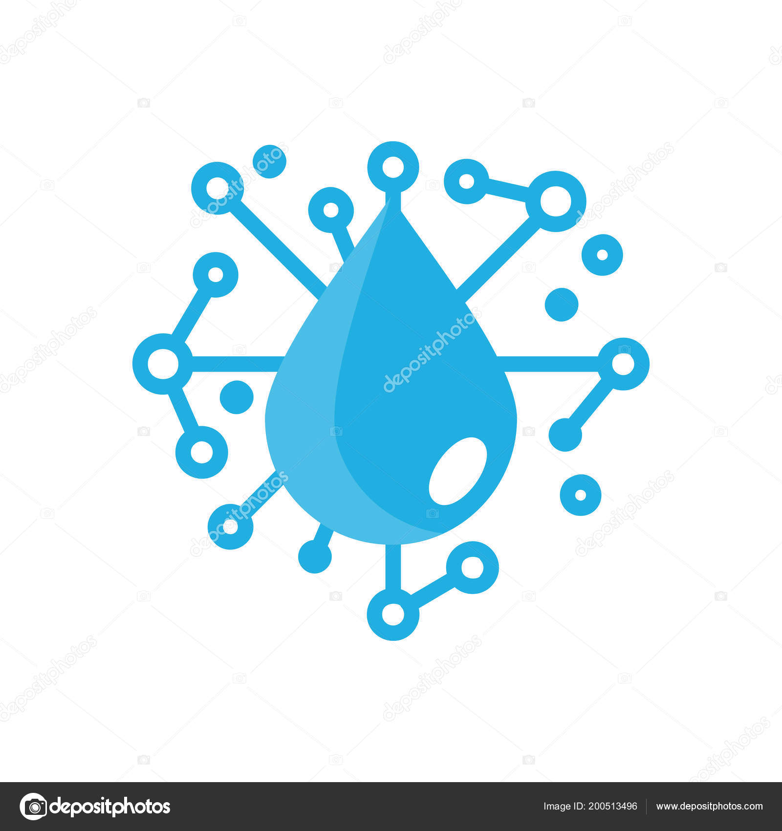 Water Network Logo Icon Design Stock Vector Image by ©putracetol #200513496