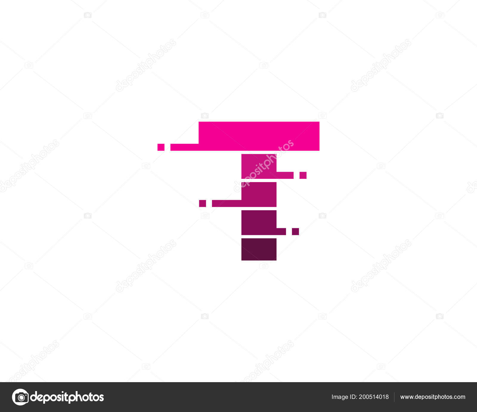 Letter Pixel Icon Logo Design Element Stock Vector by ©putracetol 200514018