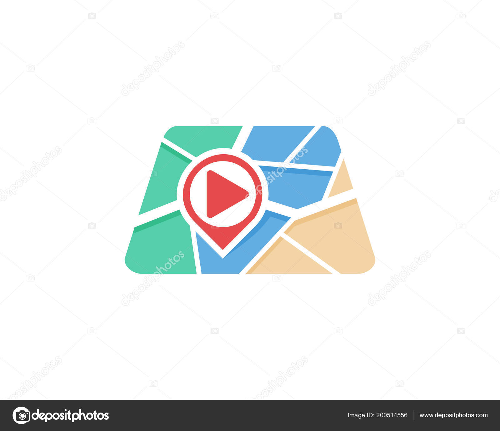Map Logo Icon Design Vector Illustration Stock Vector Image by ...