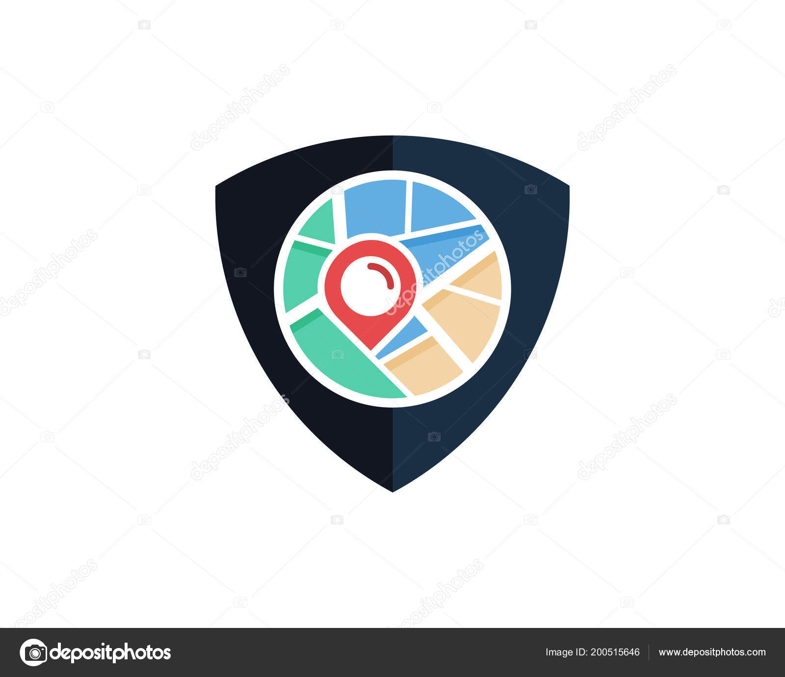 Map Logo Icon Design Vector Illustration Stock Vector Image by ...