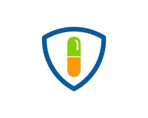 Shield Logo Design Isolated White Background Vector Illustration Stock ...