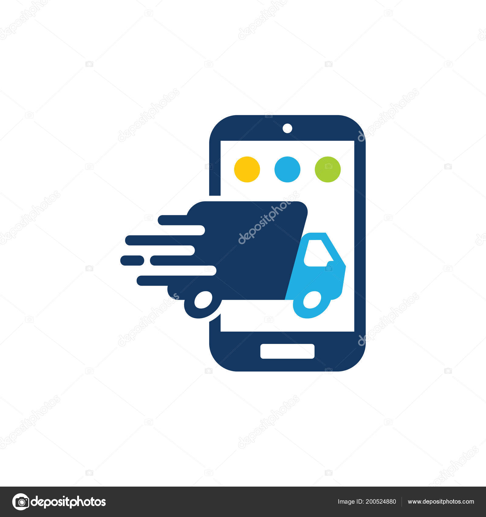 Delivery Mobile Logo Icon Design Stock Vector Image by ©putracetol ...