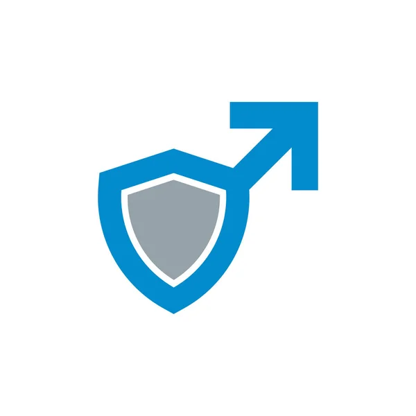 Shield Logo Design Isolated White Background Vector Illustration Stock ...