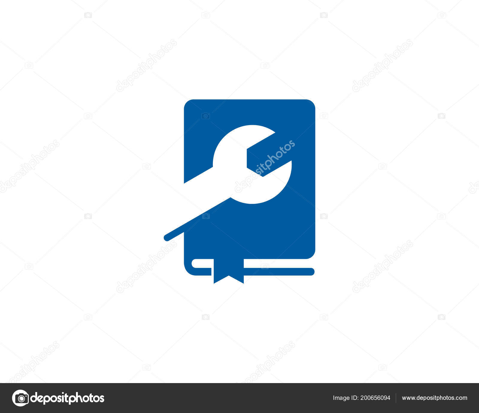 Service Book Logo Icon Design Stock Vector Image by ©putracetol #200656094