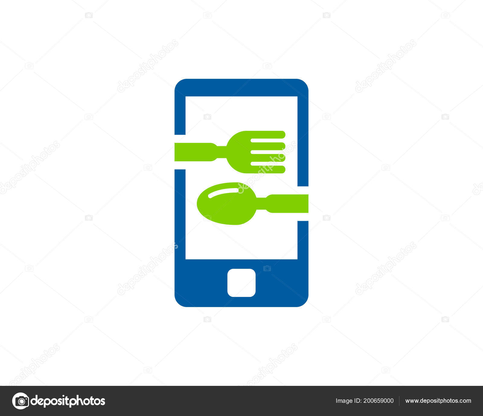 Smartphone Food Logo Icon Design Stock Vector Image by ©putracetol ...