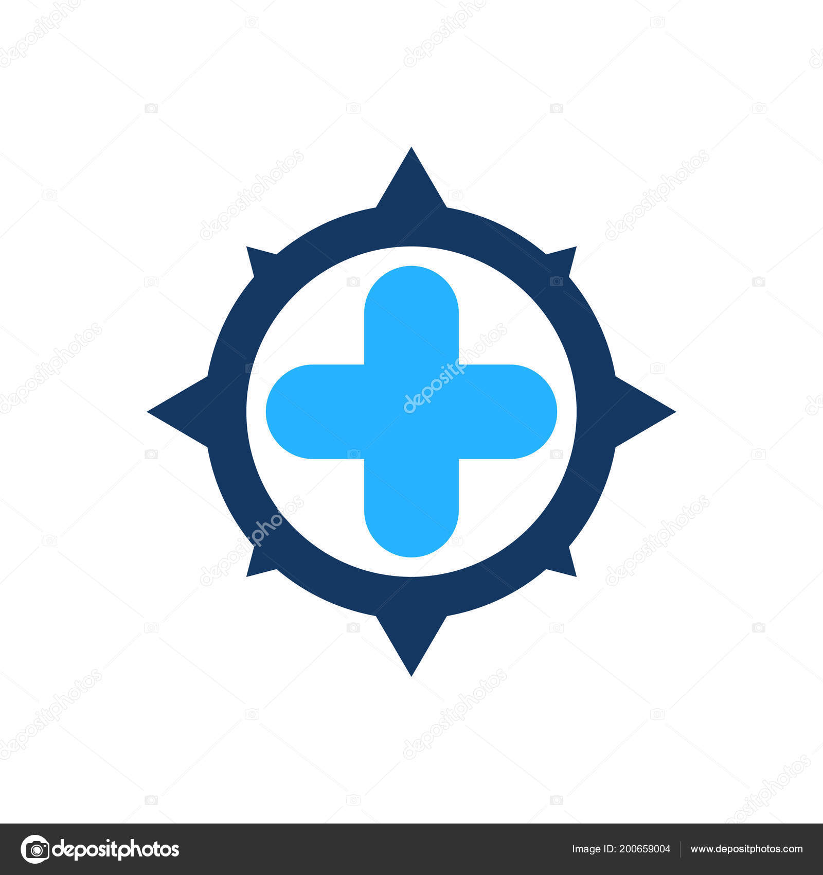 Medical Compass Logo Icon Design Stock Vector by ©putracetol 200659004