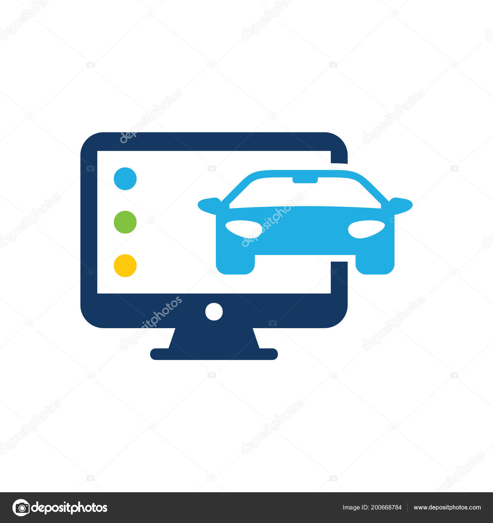 Automotive Computer Logo Icon Design Stock Vector Image by ©putracetol ...