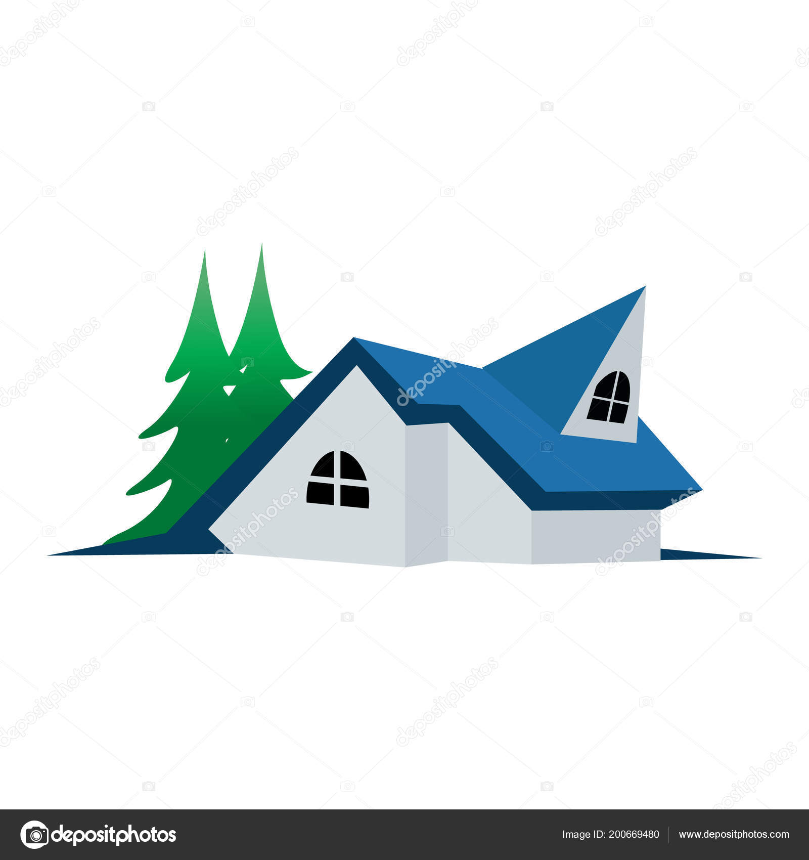 Tree House Home Logo Icon Design Stock Vector by ©putracetol 200669480