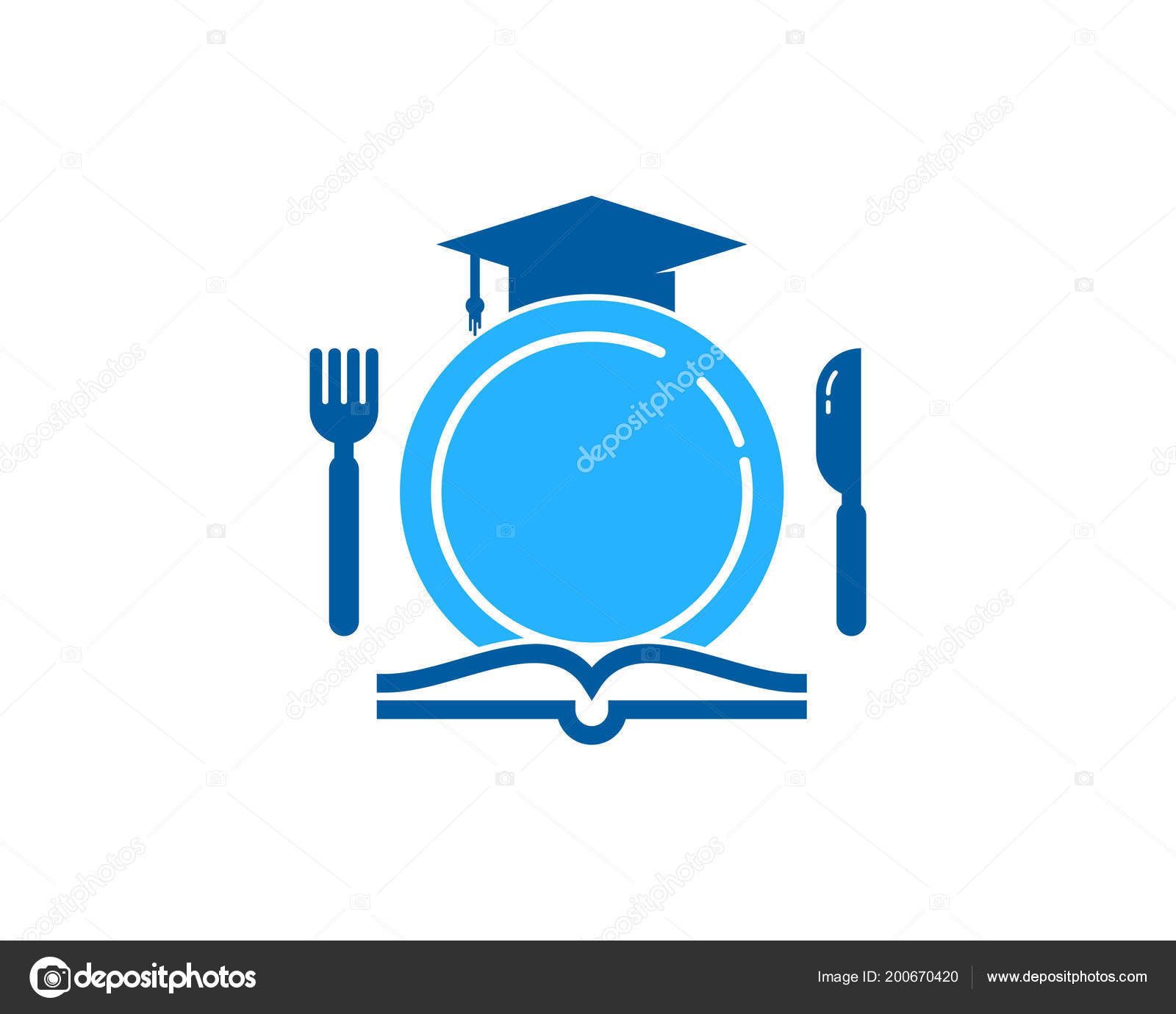 School Food Logo Icon Design Stock Vector Image by ©putracetol #200670420