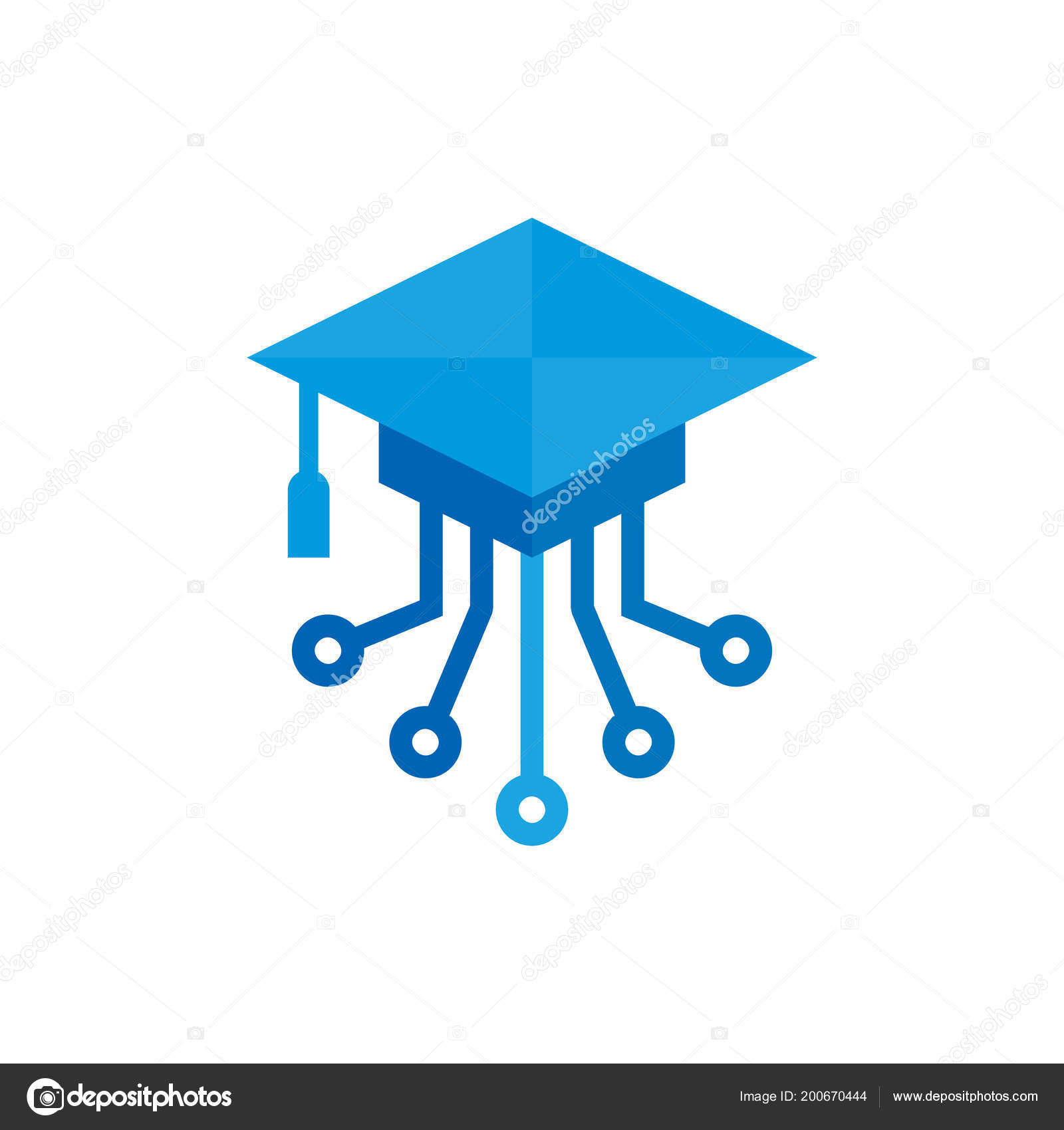 School Digital Logo Icon Design Stock Vector by ©putracetol 200670444