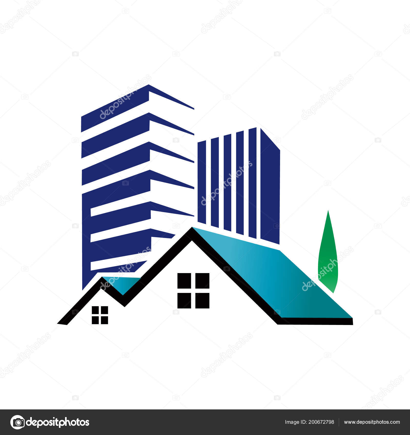 Building House Home Logo Icon Design Stock Vector Image by ©putracetol ...