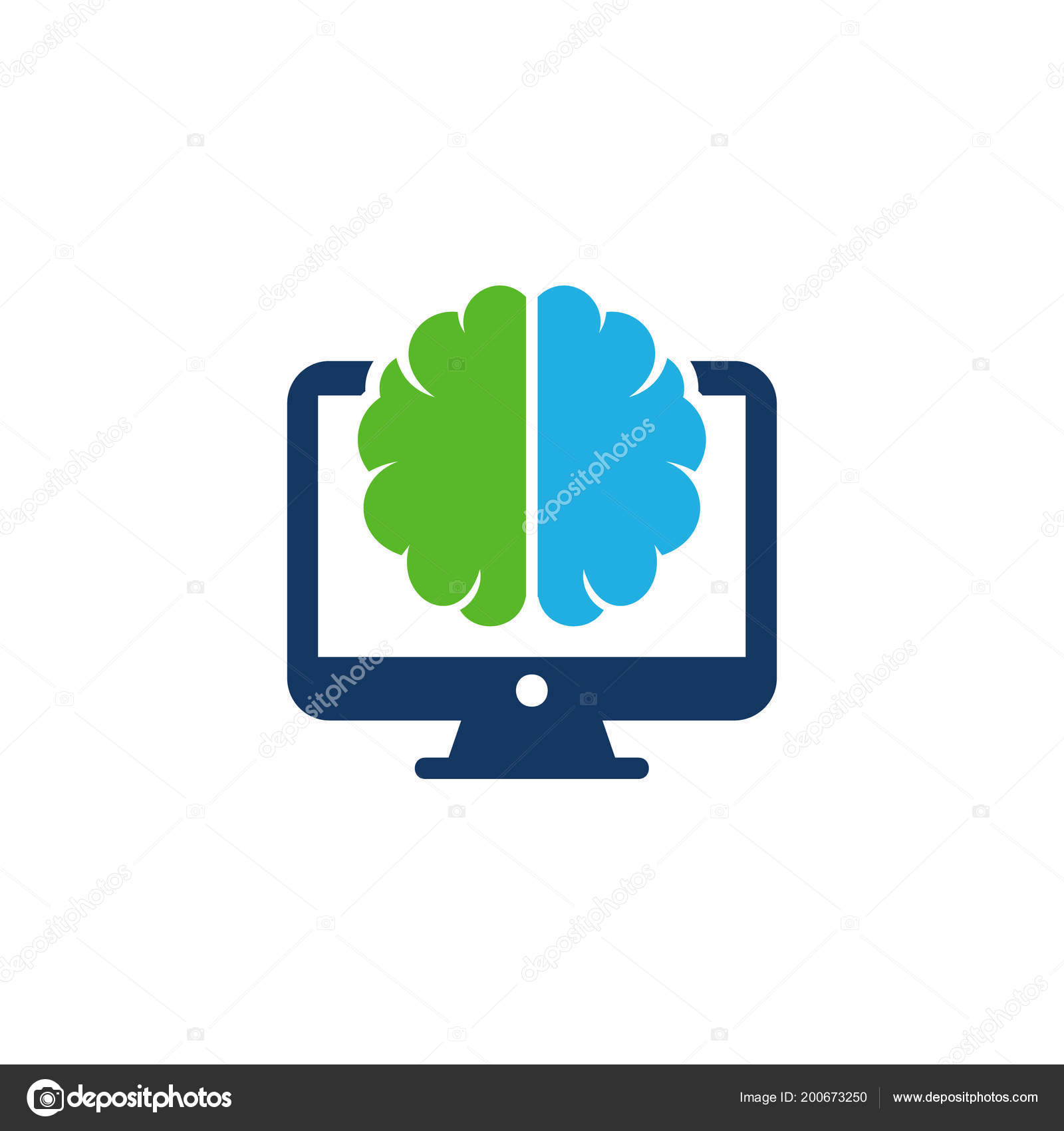 Computer Brain Icon