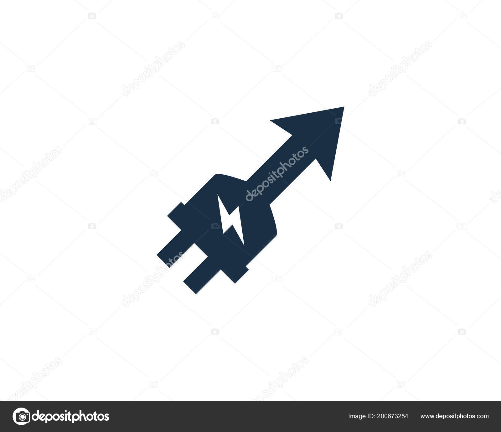 Arrow Electric Logo Icon Design Stock Vector Image by ©putracetol ...