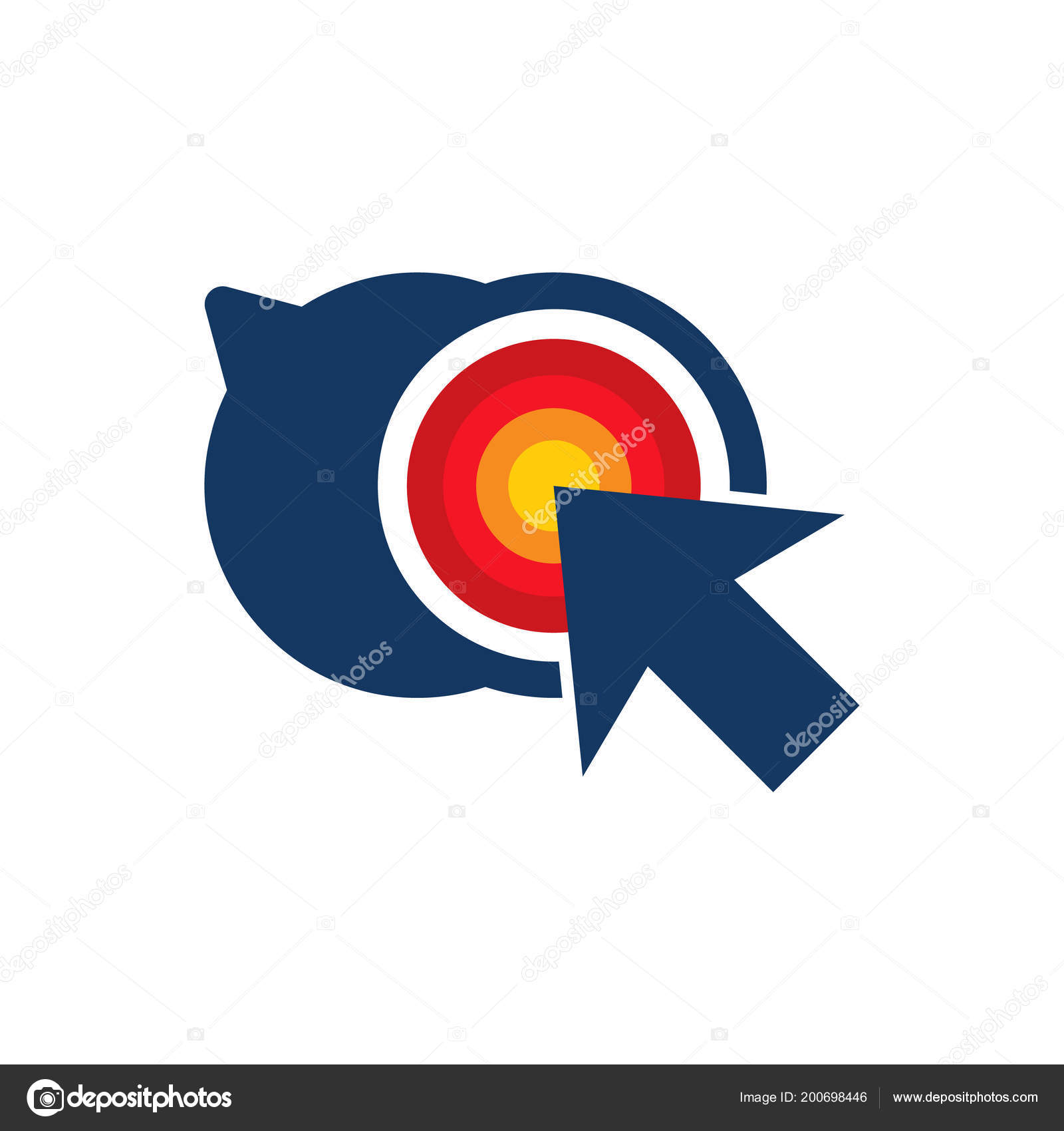 Click Chat Logo Icon Design Stock Vector Image by ©putracetol #200698446