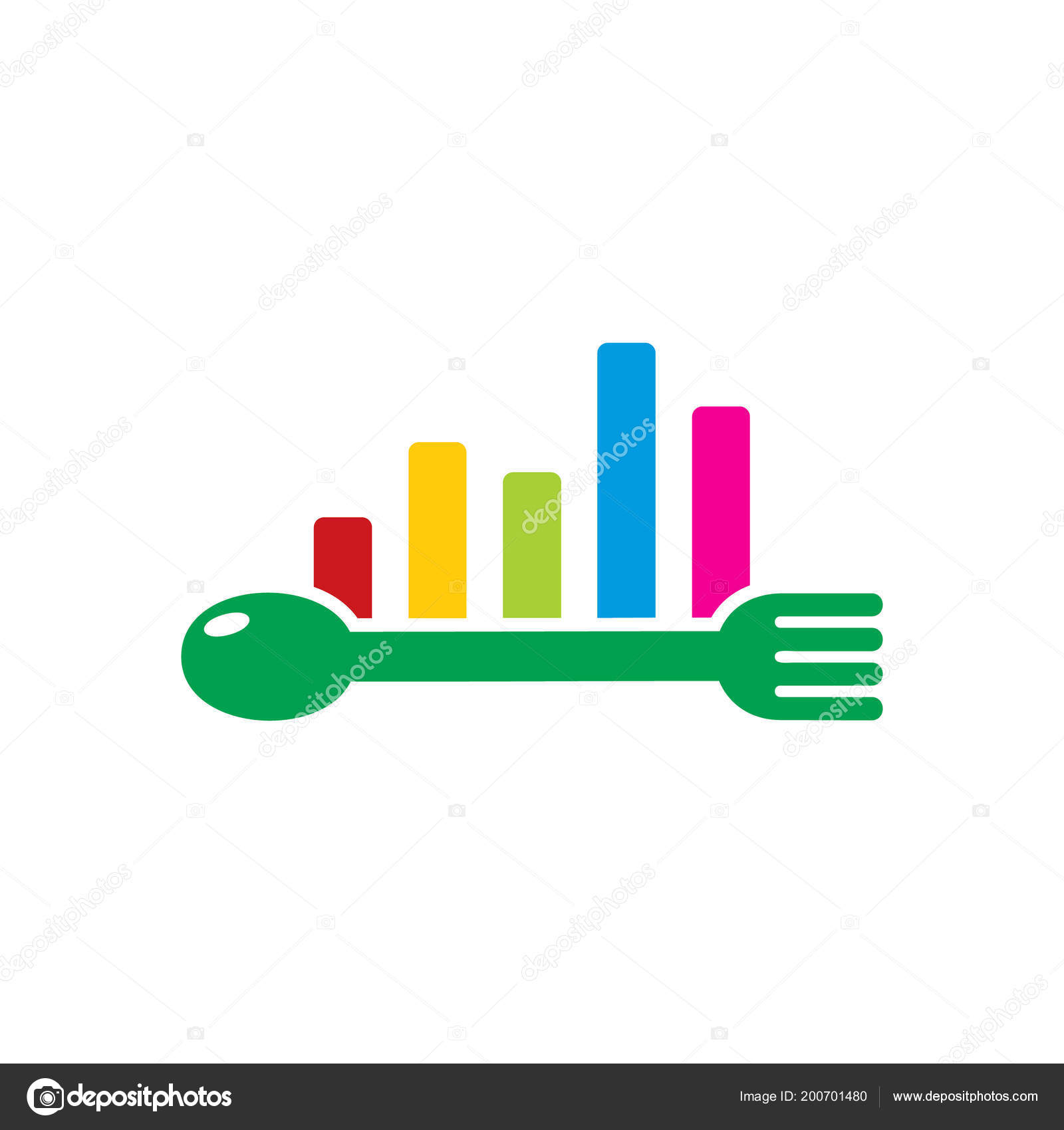 Graph Food Logo Icon Design Stock Vector Image by ©putracetol #200701480