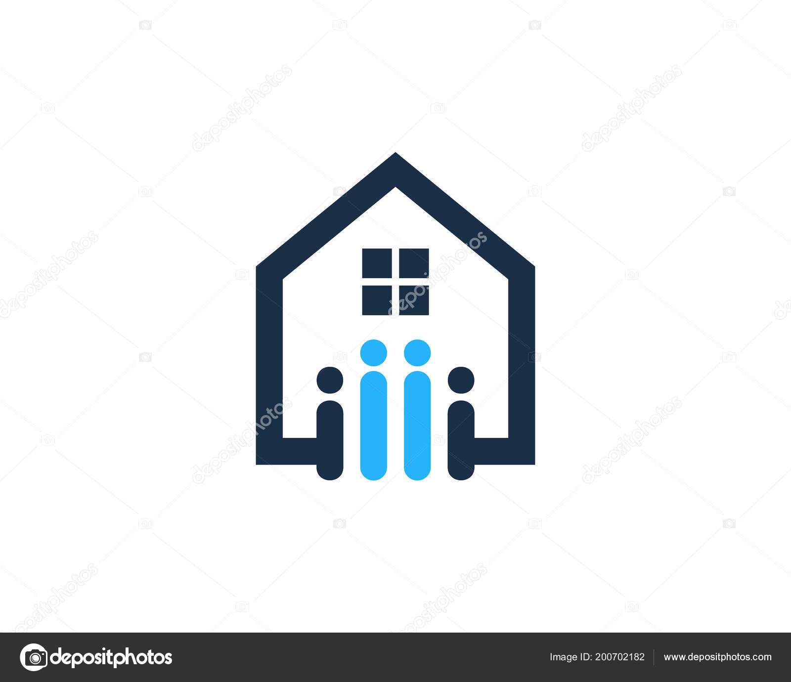 Group House Home Logo Icon Design Stock Vector Image by ©putracetol ...