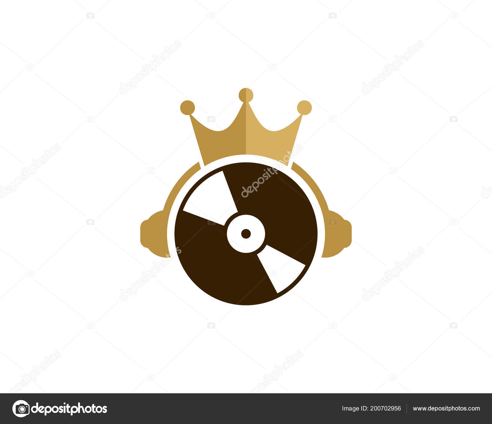 Headphone King Logo Icon Design Stock Vector Image by ©putracetol ...