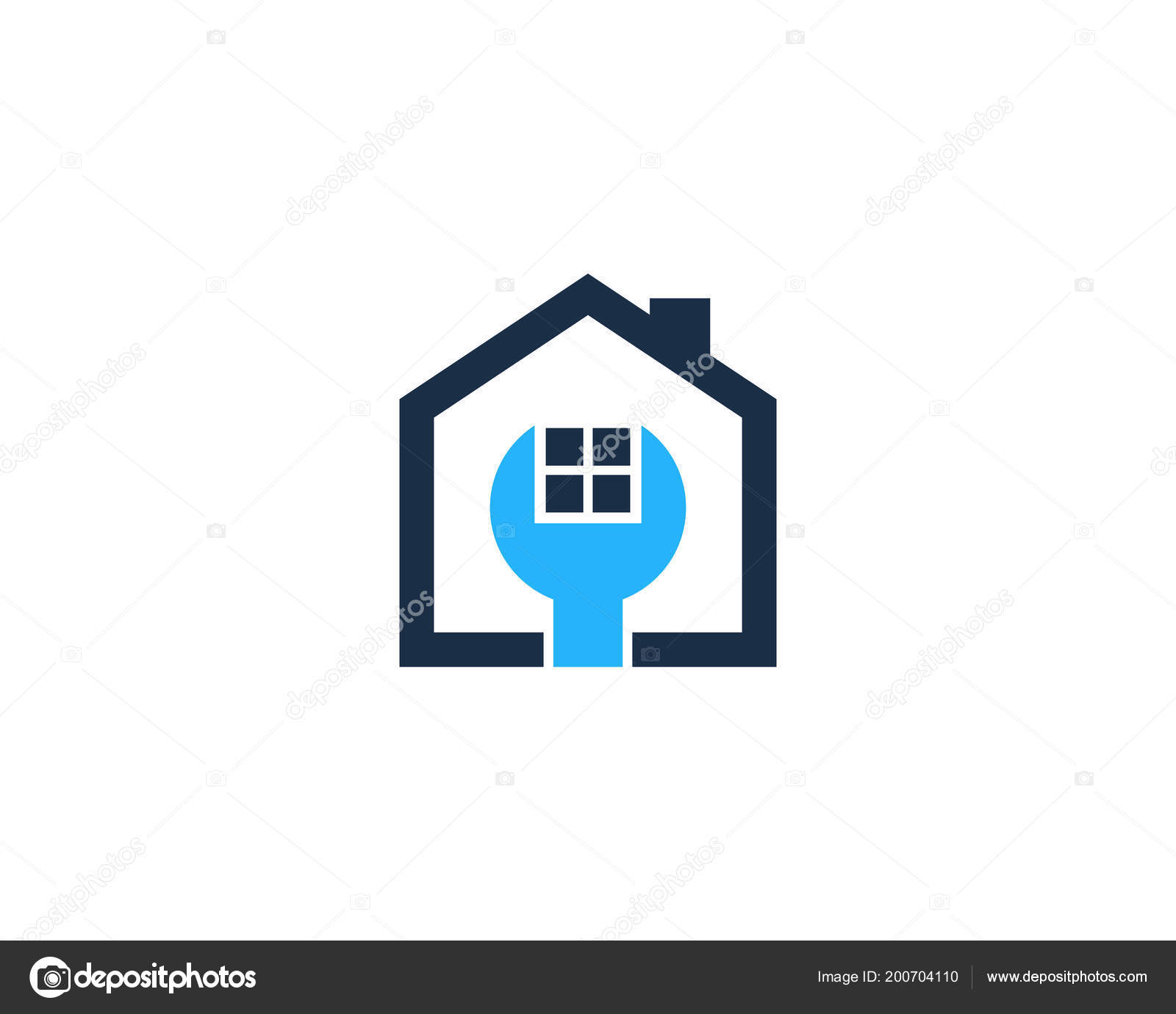 Casa Reparación Home Logo Icon Design Vector de stock #200704110 de ...