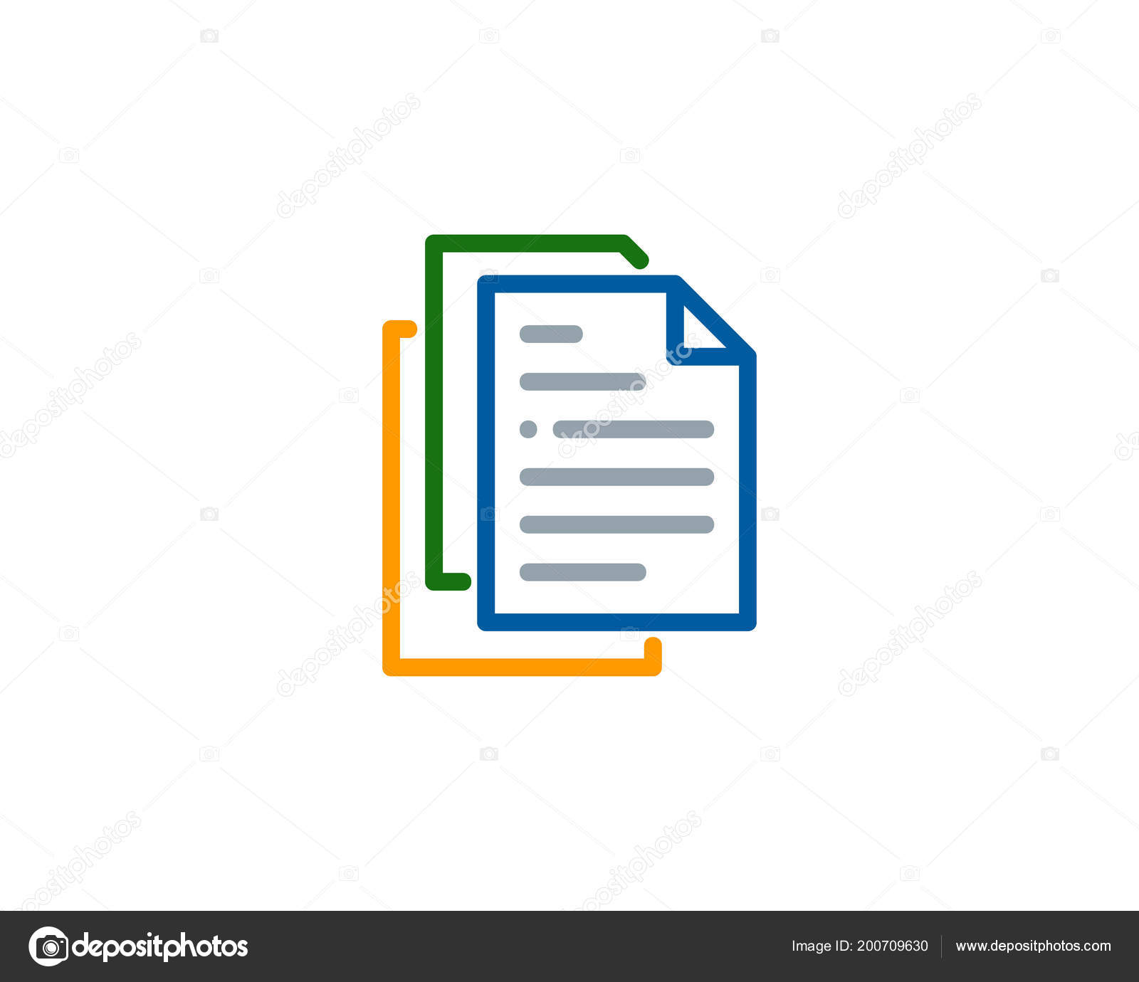 Document Logo Icon Design Stock Vector by ©putracetol 200709630